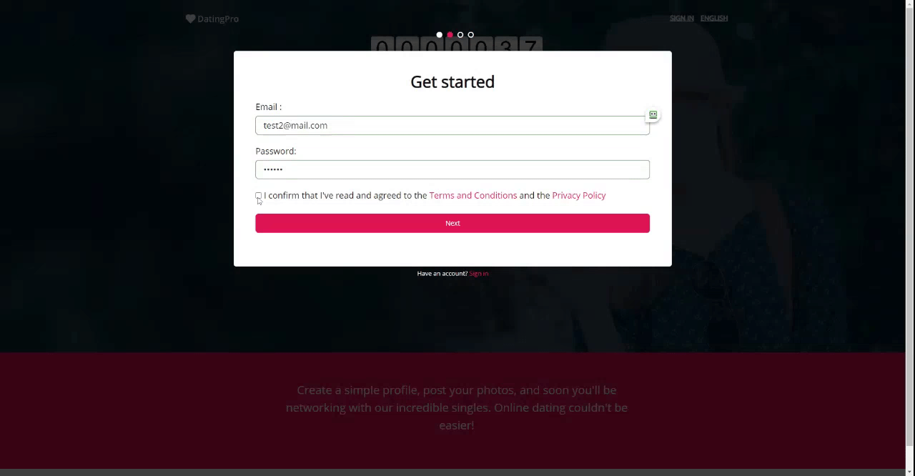 Extended registration - Multi-step registration for better profiles add ...